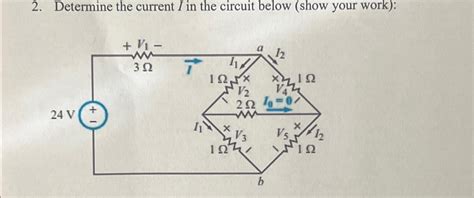 Solved Determine The Current I In The Circuit Below Show Chegg