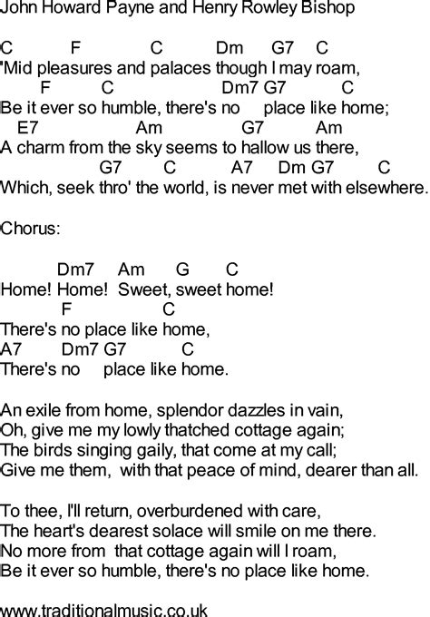 Bluegrass Songs With Chords Home Sweet Home