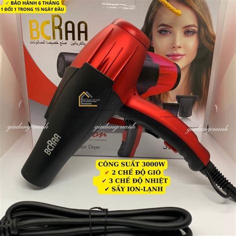 Máy Sấy Tóc Cao Cấp w Chuyên Dùng Cho Salon Chế Độ Gió Chế Độ Nhiệt Sấy Ion lạnh