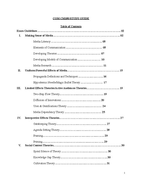Cm180 Jeopardy Review Com Cm180 Study Guide Exam Guidelines Table Of