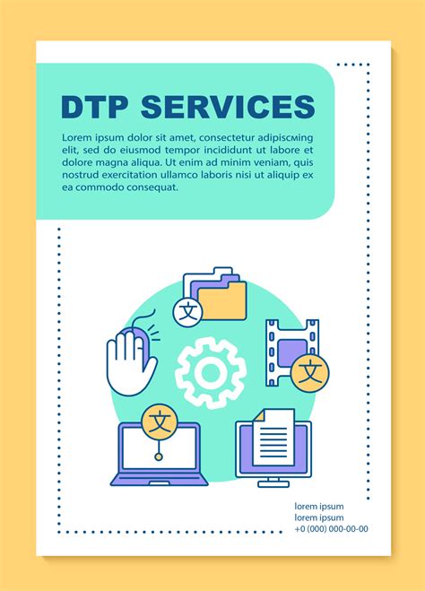 DTP Services Brochure Template Layout Copy Editing Translation Flyer Booklet Leaflet Print