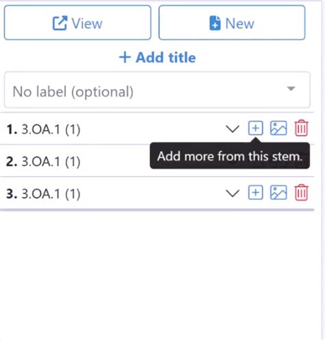 Adding Several Of The Same Stem To An Assignment Next Gen Math