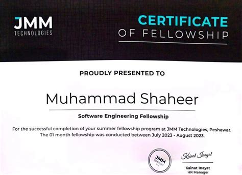 Muhammad Shaheer On Linkedin Fellowshipcompletion