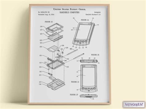 Set Of 6 Computers And Electronics Patent Prints Vol 2 Etsy
