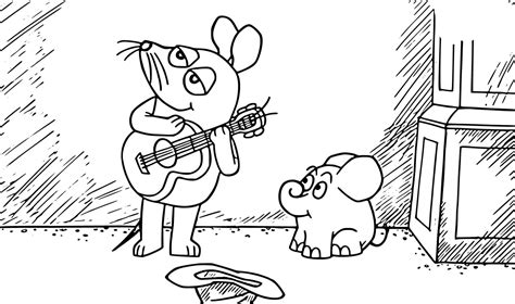 Ausmalbilder Sendung mit der Maus WONDER DAY Ausmalbilder für