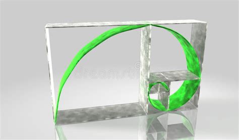 Fibonacci Chain 3d Stock Illustration Illustration Of Abstract 14824975