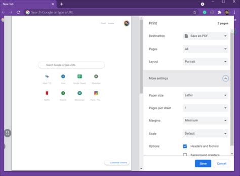 How To Change The Default Print Settings In Google Chrome