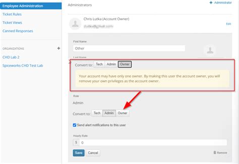 Change Account Owner Spiceworks Support Spiceworks Community