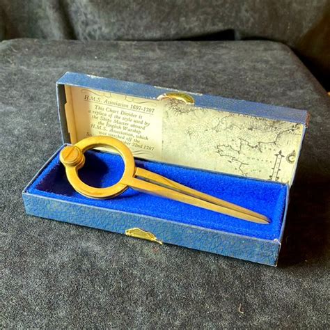 Vintage Accents Vintage Traditional English Chart Divider Nautical Brass Map Tool Ship