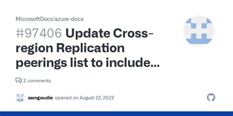 Update Cross Region Replication Peerings List To Include All Regions