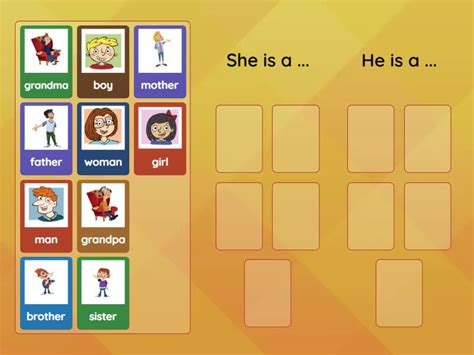 He She Sorting Activity Power Up 1 Ordenar Por Grupo