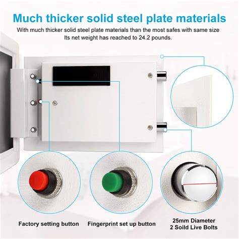 Tigerking Small Closet Safe With Fingerprint Mini Home Safes Fe25fed