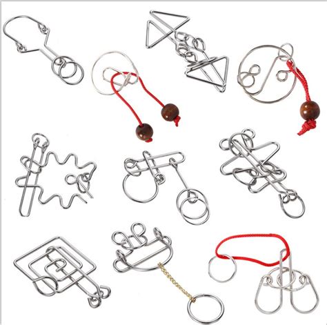 20pcs Classic Metalen Puzzel Draad Iq Speelgoed Mi Vicedeal