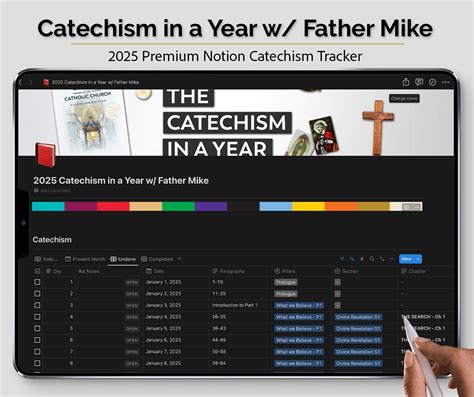 Catechism In A Year Reading Plan Notion Template 2025 Catechism Notion