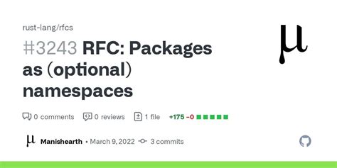 Rfc Packages As Optional Namespaces Rust
