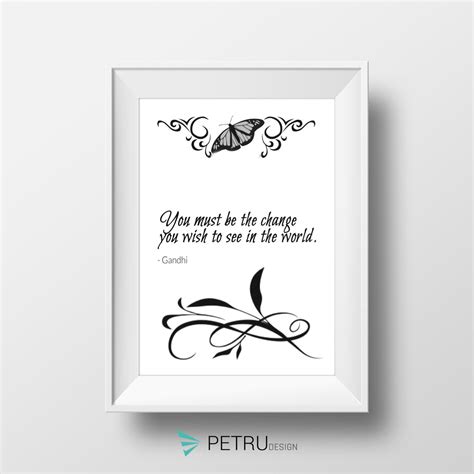 Gandhi Quote Printable Art Motivational Quote Positive Affirmation