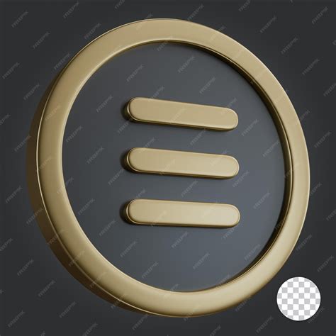 Premium Psd Menu 3d Icon