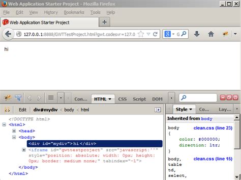 Why Cant I See Script Injected Using Gwt Scriptinjector Stack Overflow