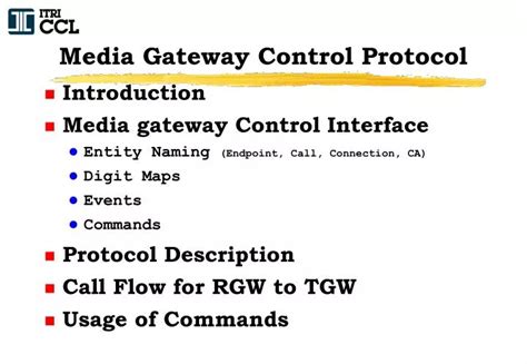 PPT Media Gateway Control Protocol PowerPoint Presentation Free Download ID