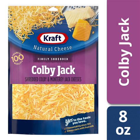 Kraft Colby Jack Finely Shredded Cheese 8oz Package Garden Grocer