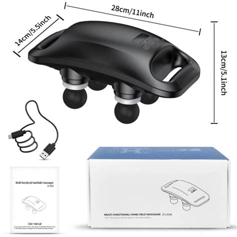 Handheld 4 Heads Back And Body Massager Machine In Qatar Qmax Qatar