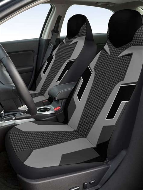 1pc Color Block Car Seat Cover Shein Eur