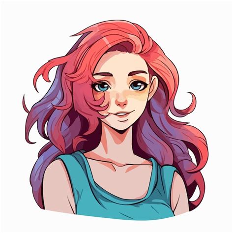 Premium Vector A Anime Style Female Character Vector Illustration