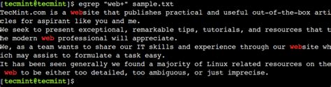 20 Useful Egrep Command Examples In Linux