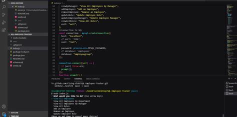 Github Flying Dinksql Employee Tracker A Command Line Application To Manage A Companys