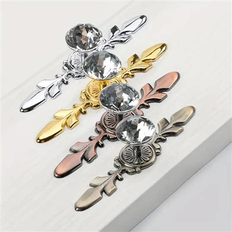 Drawer Dresser Knobs Pull Handles Crystal Glass Diamond Temu United