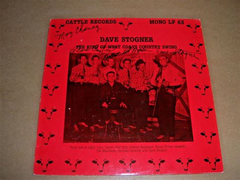 Dave Stogner King Of West Coast Country Swing Cattle 63 Lp Vinyl Record Cds And Vinyl