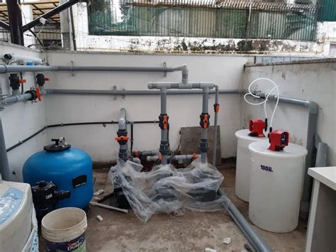 Blue Swimming Pool Sand Filter System Vessel Height 500 Mm 600 Mm At ₹ 950000 In New Delhi