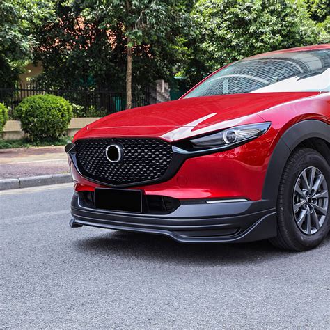 For Mazda Cx 30 2020 2024 Glossy Black Front Center Mesh Grille Grill