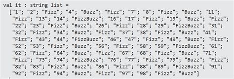 Jeremy Bytes Fizzbuzz In F In 99 Characters