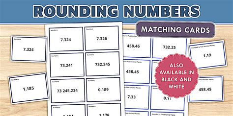 Rounding Numbers Matching Cards Teacher Made Twinkl
