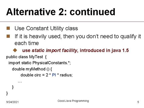 Use Interfaces To Define Constants Public Interface Science