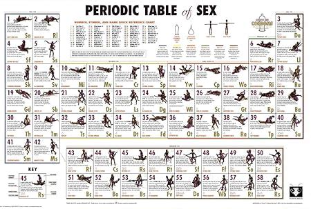 Amazon De X Periodic Table Of Sex Bezug Guide Art Poster Print