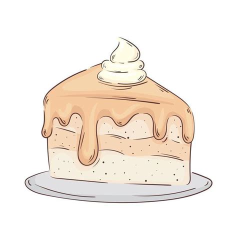 Cartoon Cake Slice