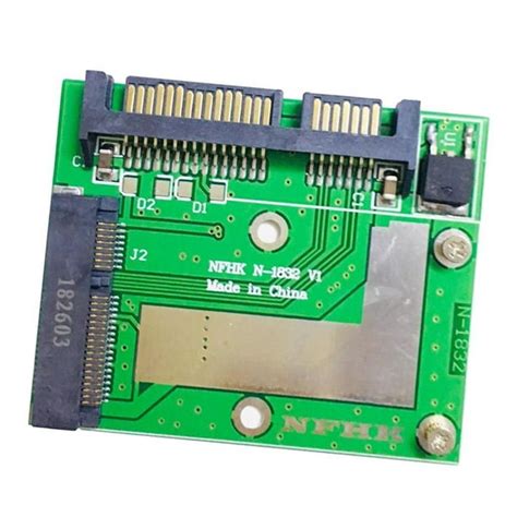 Adaptador Msata A La Tarjeta Sata3 Convertidor De Duro De Sólido Para