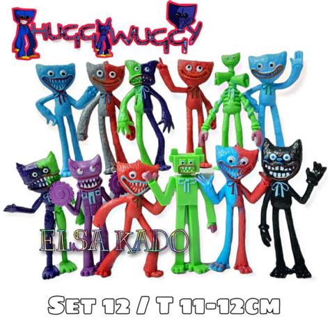 Promo Mainan Figure Poppy Playtime Huggy Wuggy Kissy Missy 12 Topper