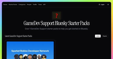 Gamedev Support Bluesky Starter Packs 1 Lists • Jan 2025
