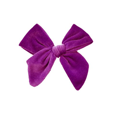 Girls Velour Bow Berry Pink Chicken