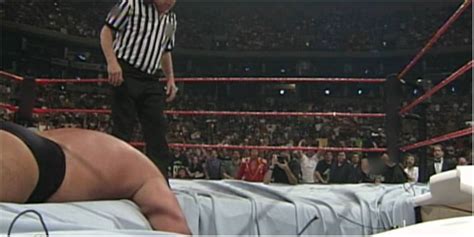 Undertaker Chokeslam Through Ring At Ricky Middleton Blog