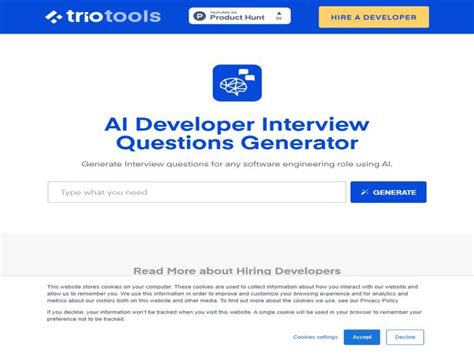 Ai Interview Questions Generator — Ai Tools Catalog