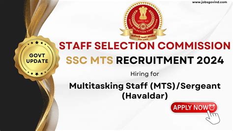 Staff Selection Commission SSC MTS Recruitment For Multitasking Staff Apply Online