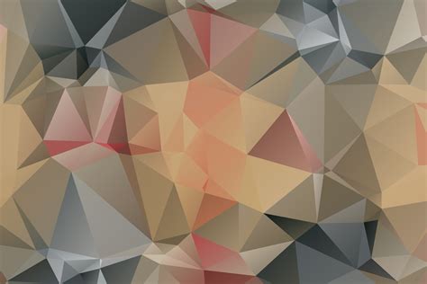 Abstract Gray Background Low Poly Textured Triangle Shapes In Random Pattern Trendy Lowpoly