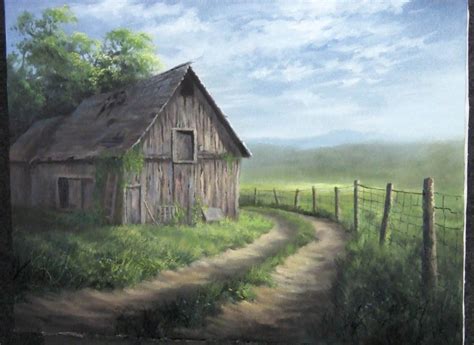 Barn By The Road Paint With Kevin Hill Kevin Hill Paintings Oil