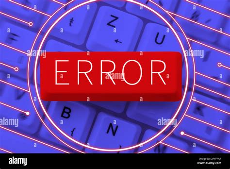 Conceptual Display Error Concept Meaning Mistake Condition Of Being