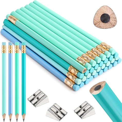 Fainne 48 Pcs Fat Pencils Jumbo Big Thick Large Pencils