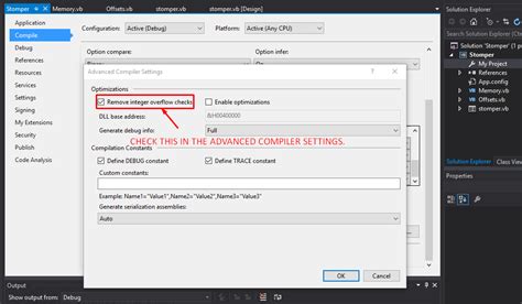 Arithmetic Operation Successful In C Throws Exception In Vb